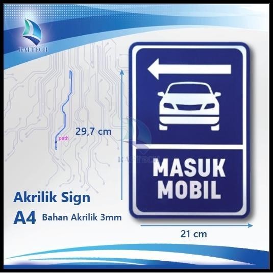 Jual HOT DEAL SIGN AKRILIK PARKIR MOBIL | RAMBU PARKIR MOBIL ...