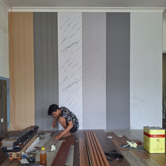 Jual Wallboard Pvc 8Mm [ Free Breket ] | Shopee Indonesia