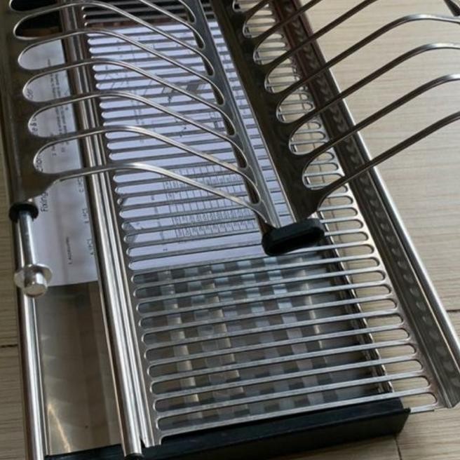 Jual Rak Piring Gelas Stanless Kitchen Set 80Cm Kazamora | Shopee Indonesia