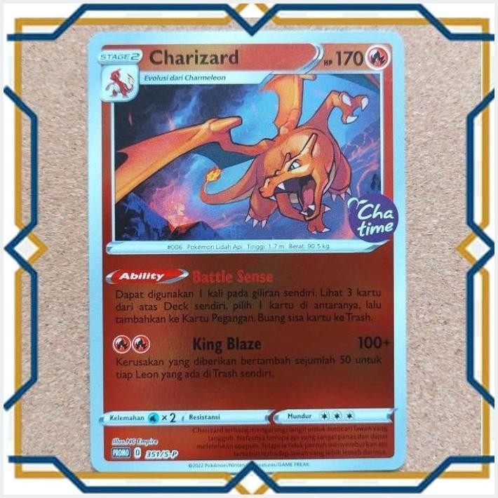 Jual [GWM] CHARIZARD PROMO CHATIME 351/S-P POKEMON INDONESIA TCG ...
