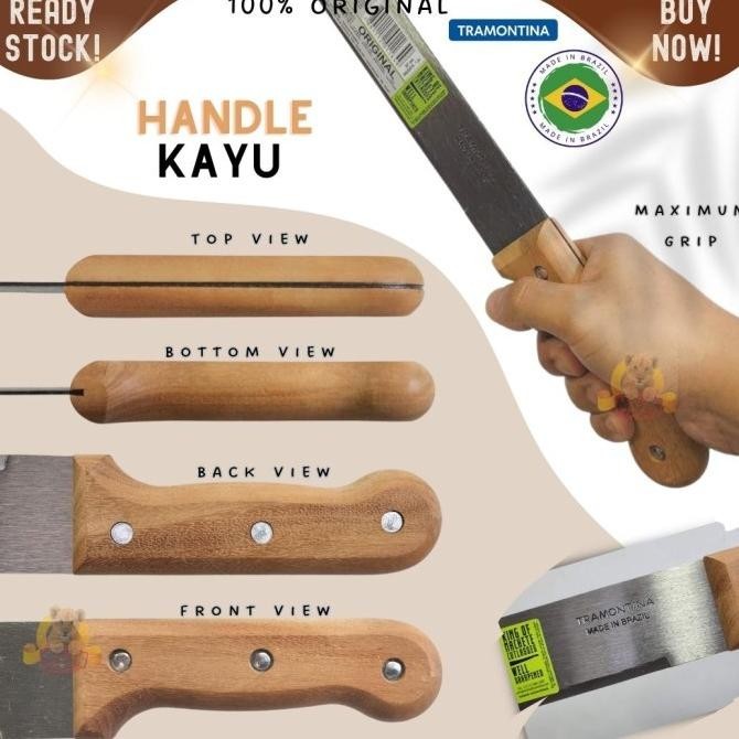 Jual Made In Brazil Tramontina Golok Parang 40Cm Machete Knife 16In ...