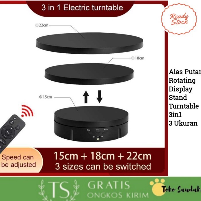 Jual Rak Stand Display Produk Putar Rotation 360 Turntable | Shopee ...