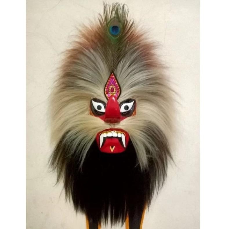 Jual Topeng Bujang Ganong Topeng Merah Mata Kaca Bg08 | Shopee Indonesia