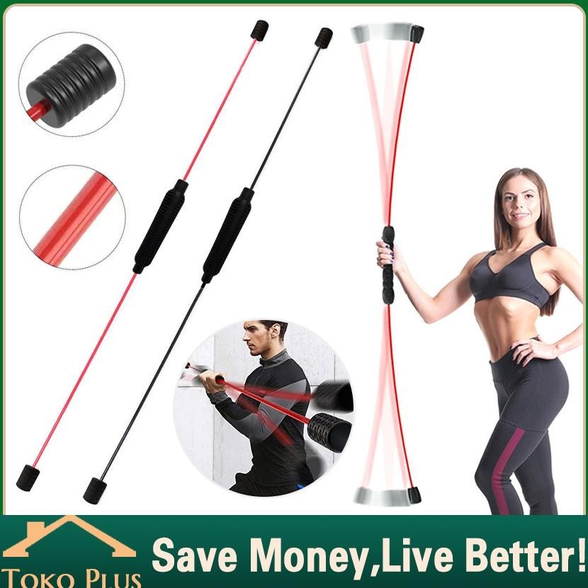 Jual Beli 2 Lebih Murah Tongkat Flexi Getar Fitness Gym Bar Terapi Yoga ...