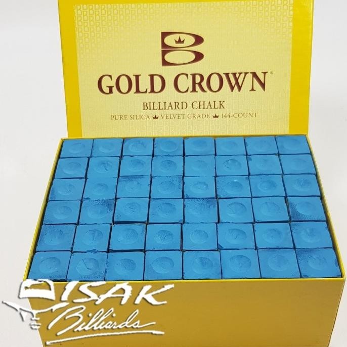 Jual Brunswick Original Chalk - Gold Crown Blue - Kapur Biliar Billiard ...