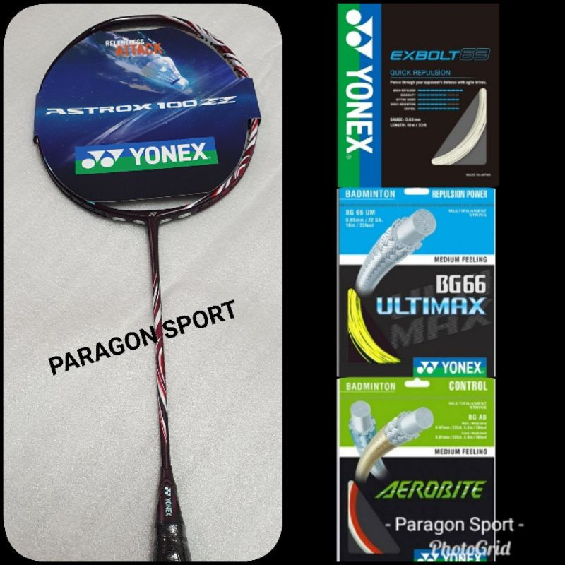Jual Raket Yonex Astrox 100 zz / 100zz Kurenai Original FULL SET | Shopee Indonesia