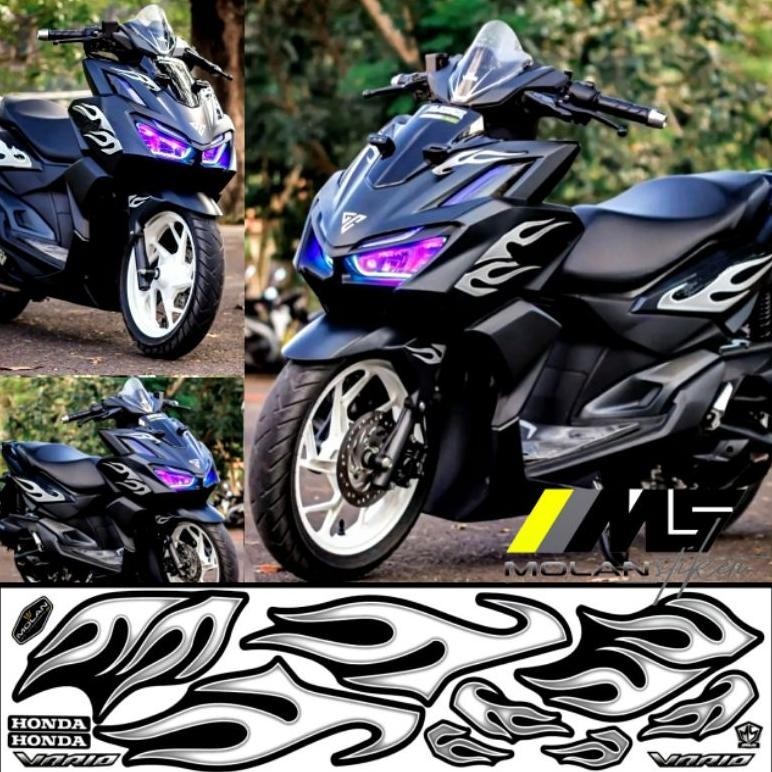Jual Decal Sticker Striping Variasi Vario 160 Api Honda Vario 160 New ...