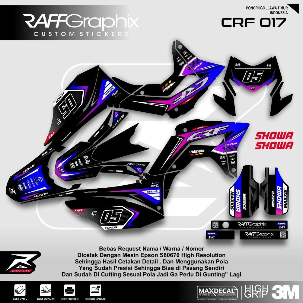 Jual STICKER CRF 150 FULL BODY / DECAL CRF 150 FULL BODY / DECAL CRF ...