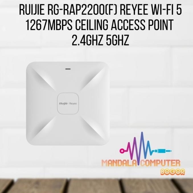 Jual Ruijie RG-RAP2200(F) Reyee Wi-Fi 5 1267Mbps Ceiling Access Point 2.4Ghz 5Ghz Grosir ...