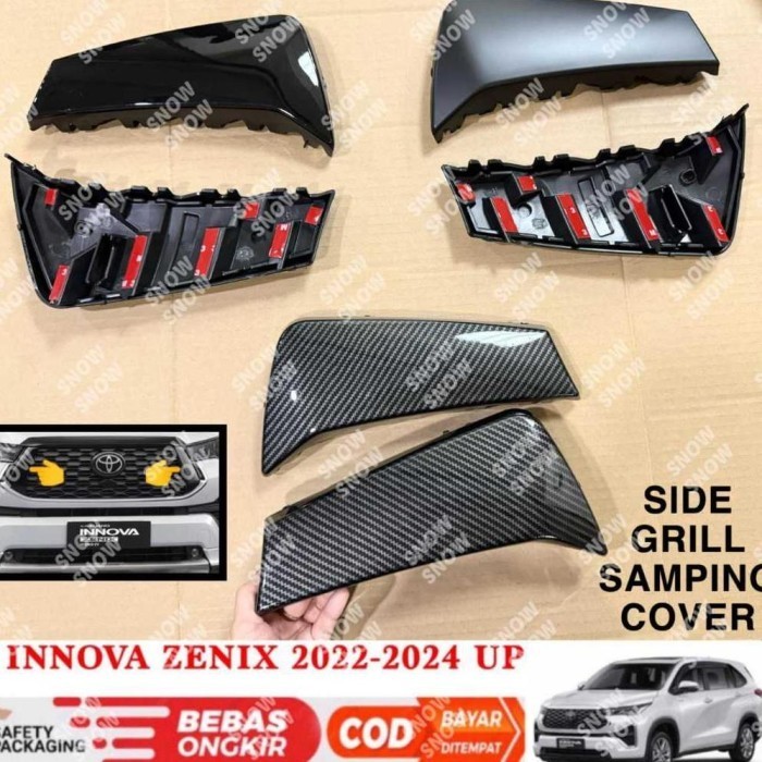 Jual List Grill Side Samping Kumis Innova Zenix 2022 2024 2025 2026 ...