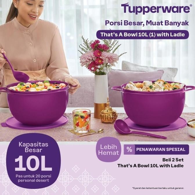 Jual Tupperware That's bowl 10 ltr baskom besar | Shopee Indonesia