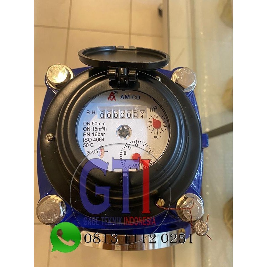 Jual Jual Water Meter Amico 2 Inch Flange Pendek/Flow Meter Air Dn 50 ...
