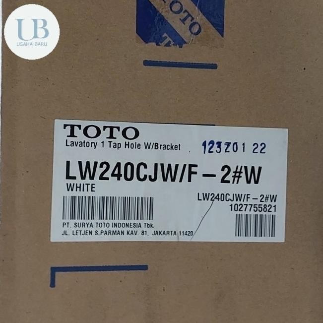 Jual TOTO LW240CJ WASTAFEL GANTUNG WASTAFEL CUCI TANGAN LW 240 CJ Body ...