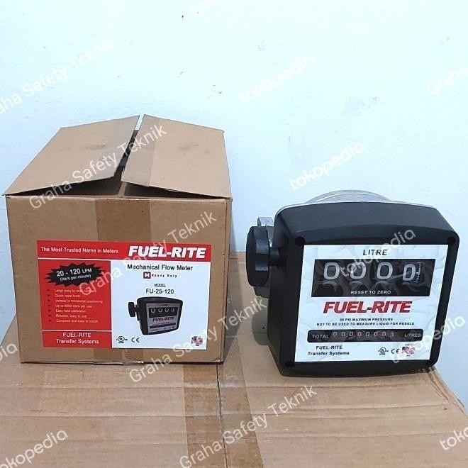 Jual Flow Meter 4Digit 1 Inch/Meteran Solar 1" 4Digit Fuel-Rite ...