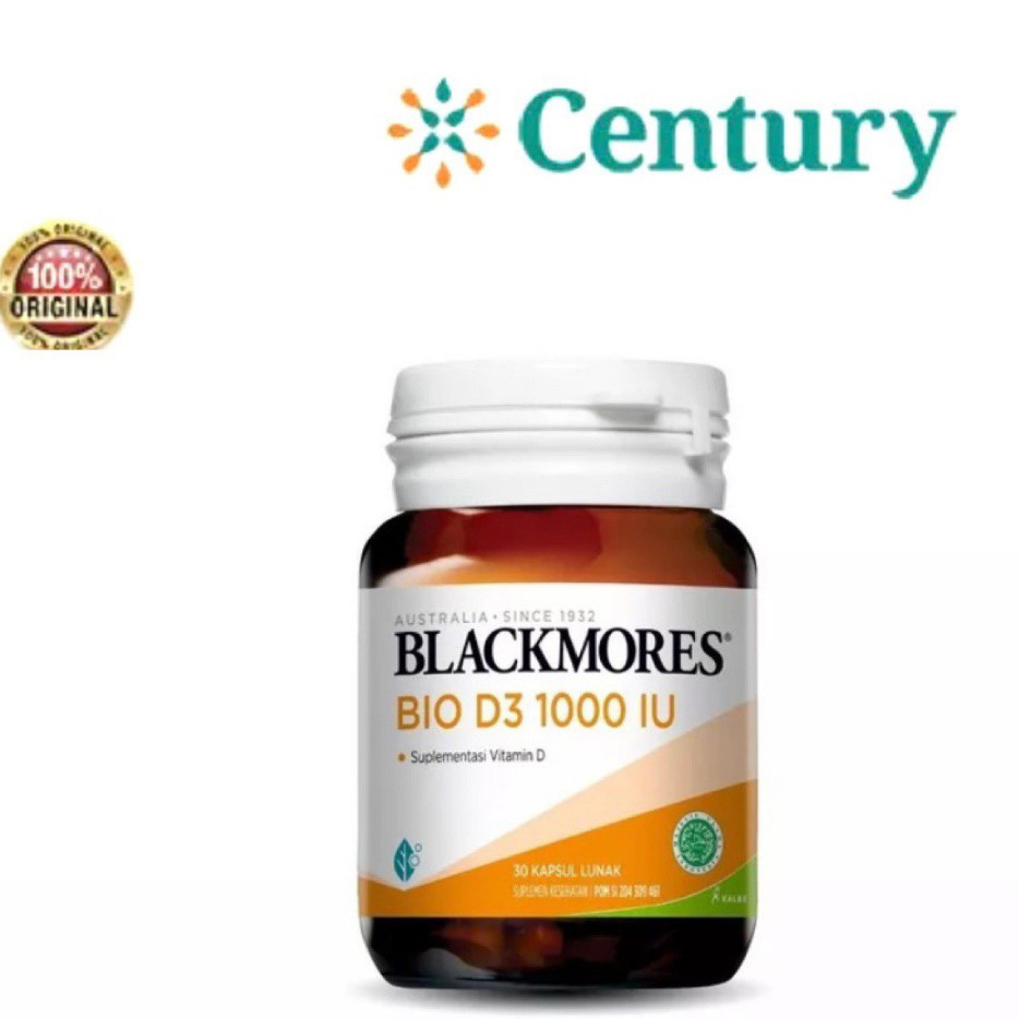Jual Blackmores Bio D3 1000iu Isi 30 Kapsul / Vitamin D3 / Daya Tahan ...