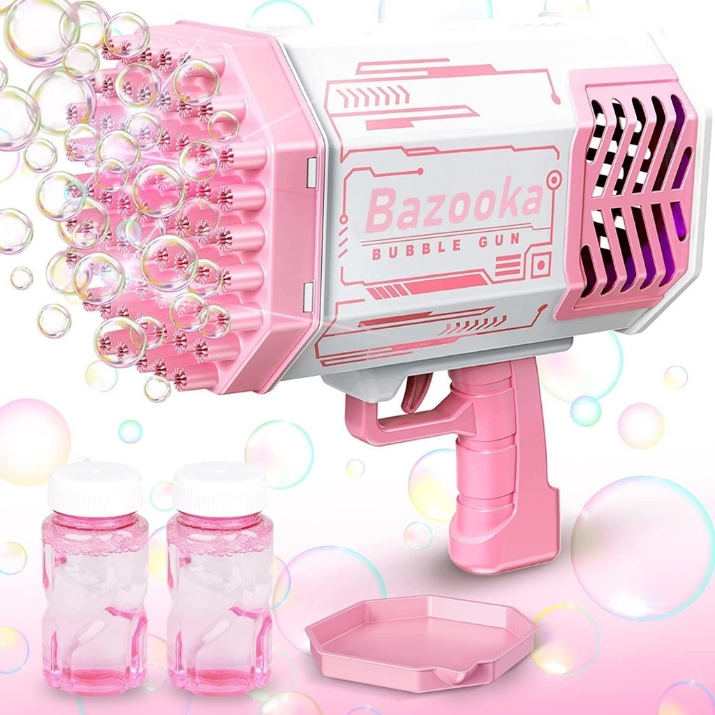 Jual KIGOD Mainan Pistol Gelembung Balon Bubble Gun Bazooka 69 Hole ...