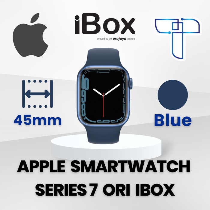 Jual APPLE SMARTWATCH SERIES 7 45MM ORIGINAL IBOX GPS - BLUE | Shopee ...