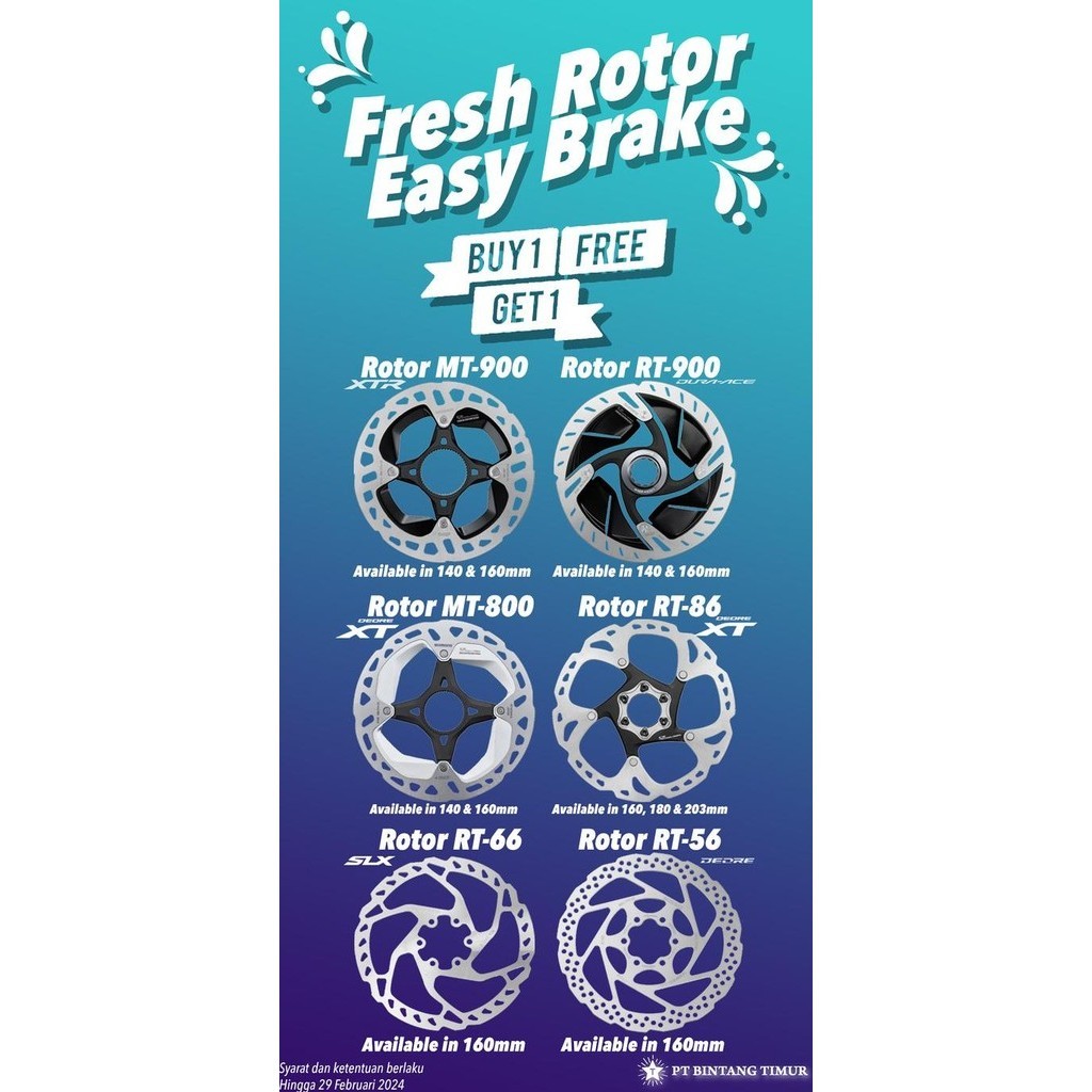 Jual Tersedia!!! Shimano Rotor Disc Brake Xtr Dura Ace Mt900 Centerlock ...