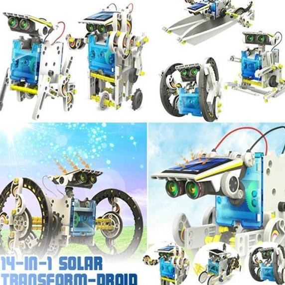 Jual 13 in 1 Solar Robot Educational Kit DIY Mainan Edukasi Anak Rakit ...