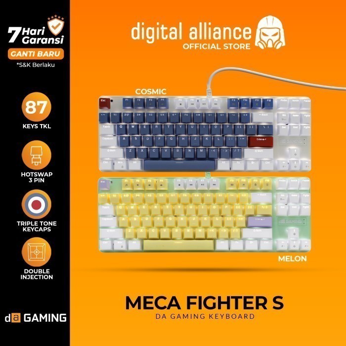 Jual Ready Keyboard Gaming Digital Alliance Mechanical Outemu TKL Meca ...