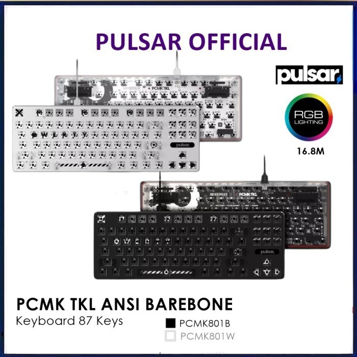 Jual Pulsar Custom Tkl Ansi Barebone Rgb - Mechanical Gaming Keyboard ...