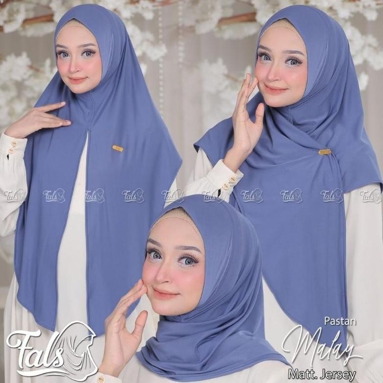 Jual Jilbab Pashmina Oval Malay Polos (Mp) Ori Fals (Cod) | Shopee ...