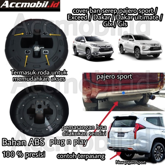 Jual Caro Cover Ban Serep All New Pajero Sport Plastik | Shopee Indonesia