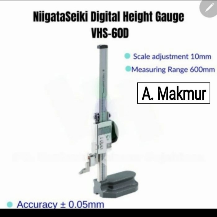 Jual DIGITAL HEIGHT GAUGE NIIGATA SEIKI VHS 60D (NIIGATA SEIKI ...
