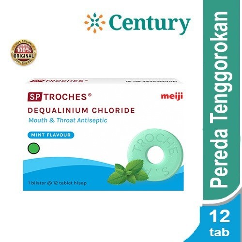 Jual SP TROCHES MINT FLAVOUR 12 TAB / PEREDA TENGGOROKAN / TABLET HISAP ...