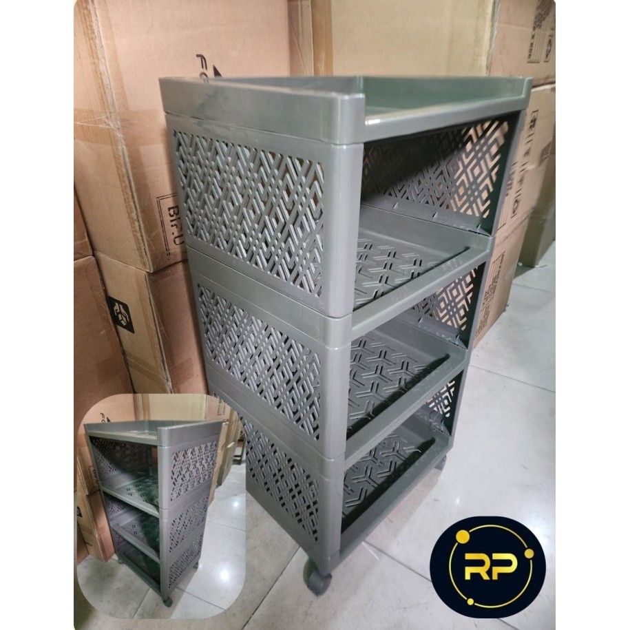 Jual RAK PLASTIK SERBAGUNA 4 SUSUN K02 | Shopee Indonesia