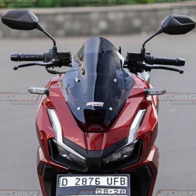 Jual Windshield Visor Adv 150 Dan Adv 160 Model V1 V2 Sirip | Shopee ...