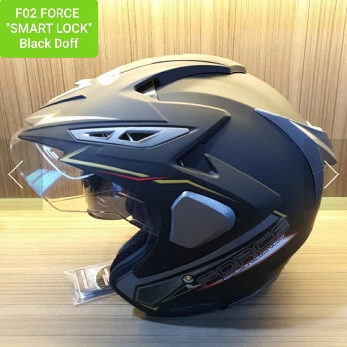 Jual HELM MOTOR SNI HALF FACE FORCE SMART LOCK | Shopee Indonesia