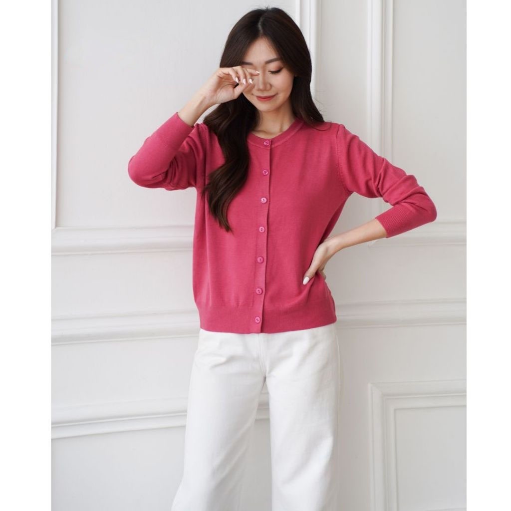 Jual LO Clothes Cardigan Vierlin Soft Knit Import - Outer Wanita Knit - Kardigan Wanita Rajut ...