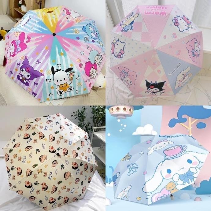 Jual code Payung Lipat Karakter Kartun Snoopy Pooh Sinchan Sanrio Toy ...