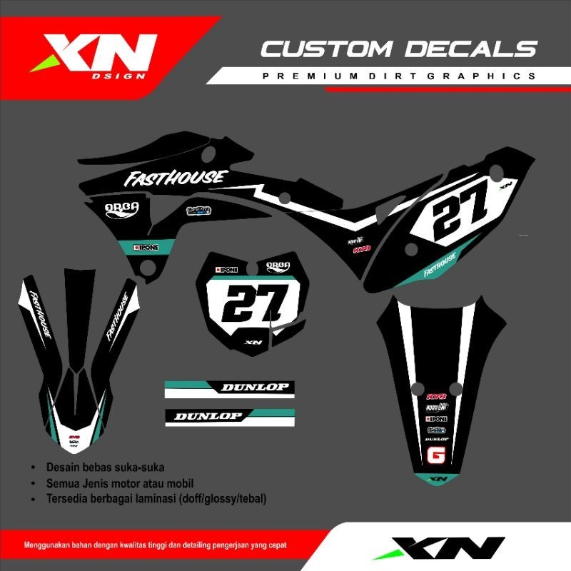 Jual DECALS STICKER KLX BODY GORDON FULL BODY CUSTOM - ALL TYPE MOTOR ...