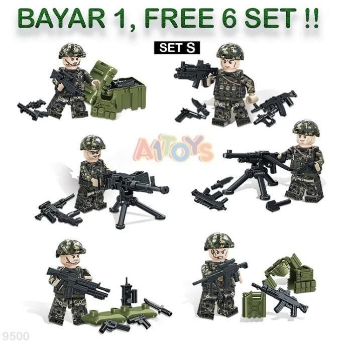 Jual SERDADU TENTARA BRICK BLOCK LEGO MILITARY MILITER SWAT TEAM PERANG ...