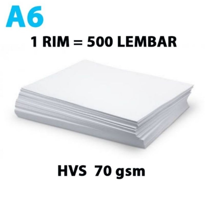 Jual KERTAS HVS PUTIH 70 GSM A6 COCOK UNTUK RESI ONLINE READY STOK ...
