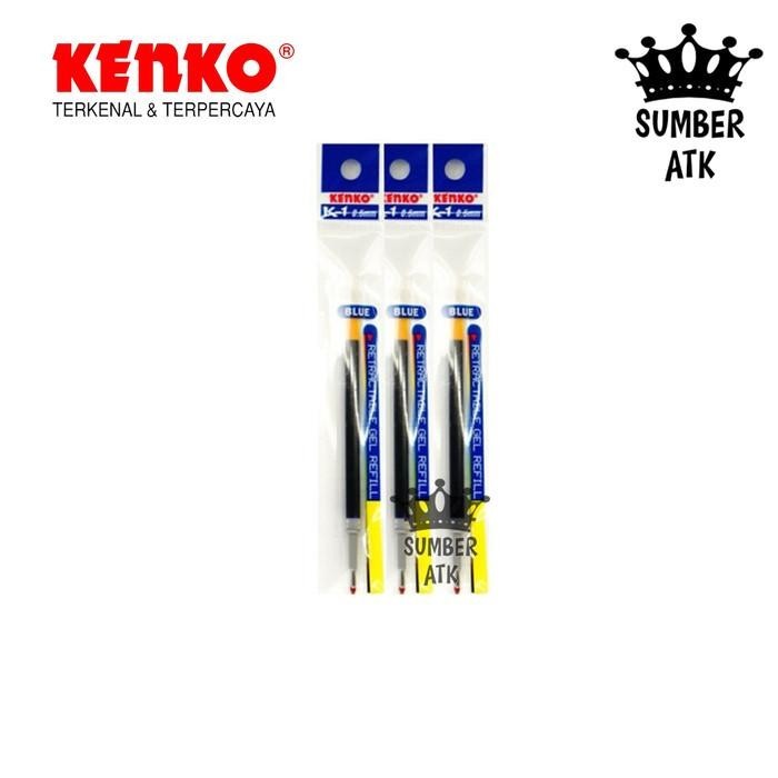 Jual Refill Pen Kenko Easy Gel HITAM dan BIRU , KE Series / Isi Pulpen ...