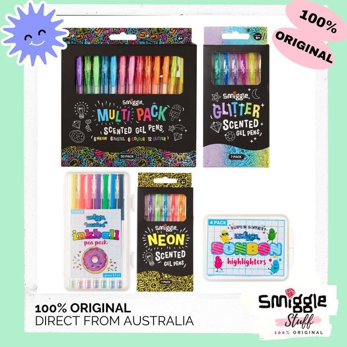 Jual Original SMIGGLE Scented Sparkle Neon Inkball Gel Pen - Pulpen ...