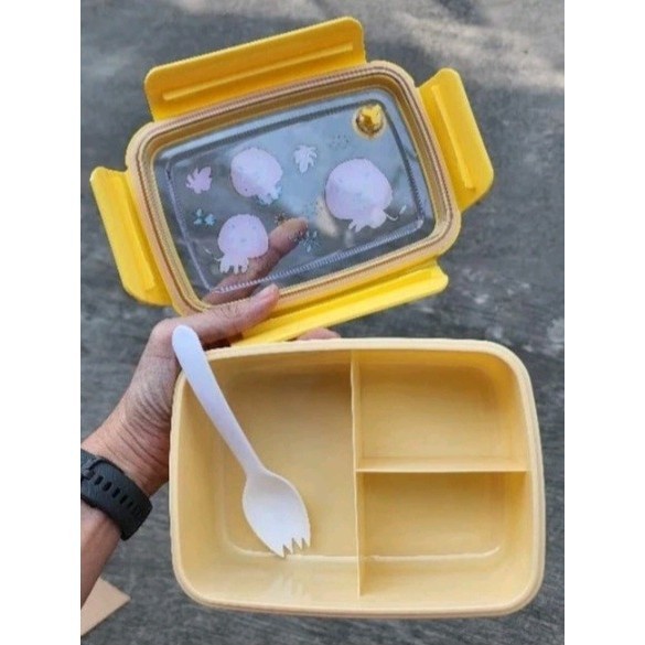 Jual Lunch Box Anak Karakter Tempat Makan Lucu 3 Sekat Kode 6018 | Shopee Indonesia
