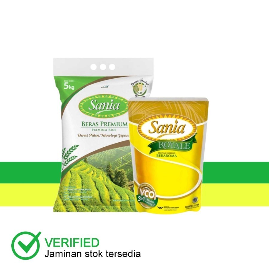 Jual Sania Beras Premium 5 Kg + Sania Royale Special 2 L | Shopee Indonesia
