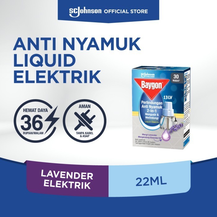 Jual Baygon Liquid Electric Refill Lavender 22ml | Shopee Indonesia