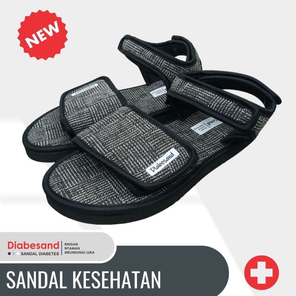Jual Diabesand Sandal Diabetes Kaki Bengkak Bahan Breathable Adjustable ...