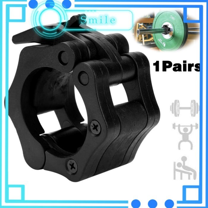 Jual .........] 2 Pcs Dumbbell Barbell Lock Clamp Hitam Kunci Barbell ...