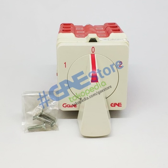 Jual Menarik Gave Change Over Switch 1-0-2 63A 3 Pole Gae | Shopee ...