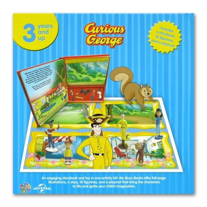 Jual [New] My Busy Book Curious George Includes A Storybook, 10 ...