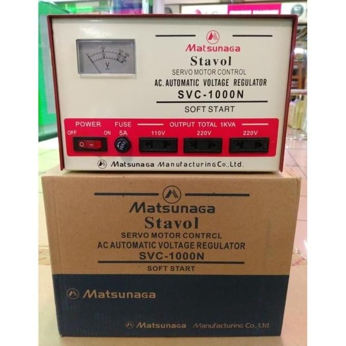 Jual Stabilizer Matsunaga 1000Watt 1000 Watt 1000W Stavol Svc 1000N ...