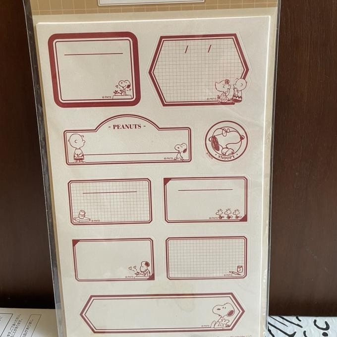 Jual snoopy label sticker / label stiker snoopy | Shopee Indonesia