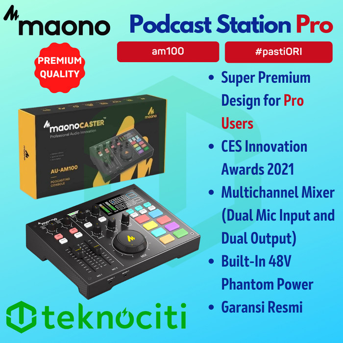 Jual Maonocaster Pro Podcast Station Maono Soundcard Mixer Console Au ...