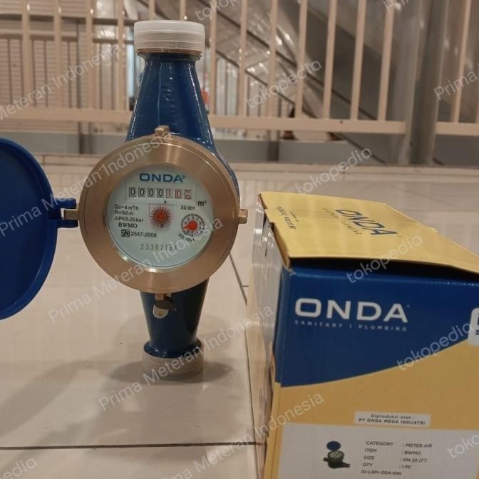 Jual Tersedia Water Meter Onda 1 Inch Dn25 Mm Sni Kuningan | Shopee Indonesia